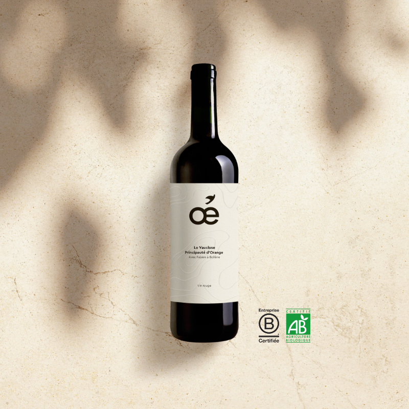 Organic red wine from the Rhône Valley - Vaucluse Principauté d'Orange – Oé